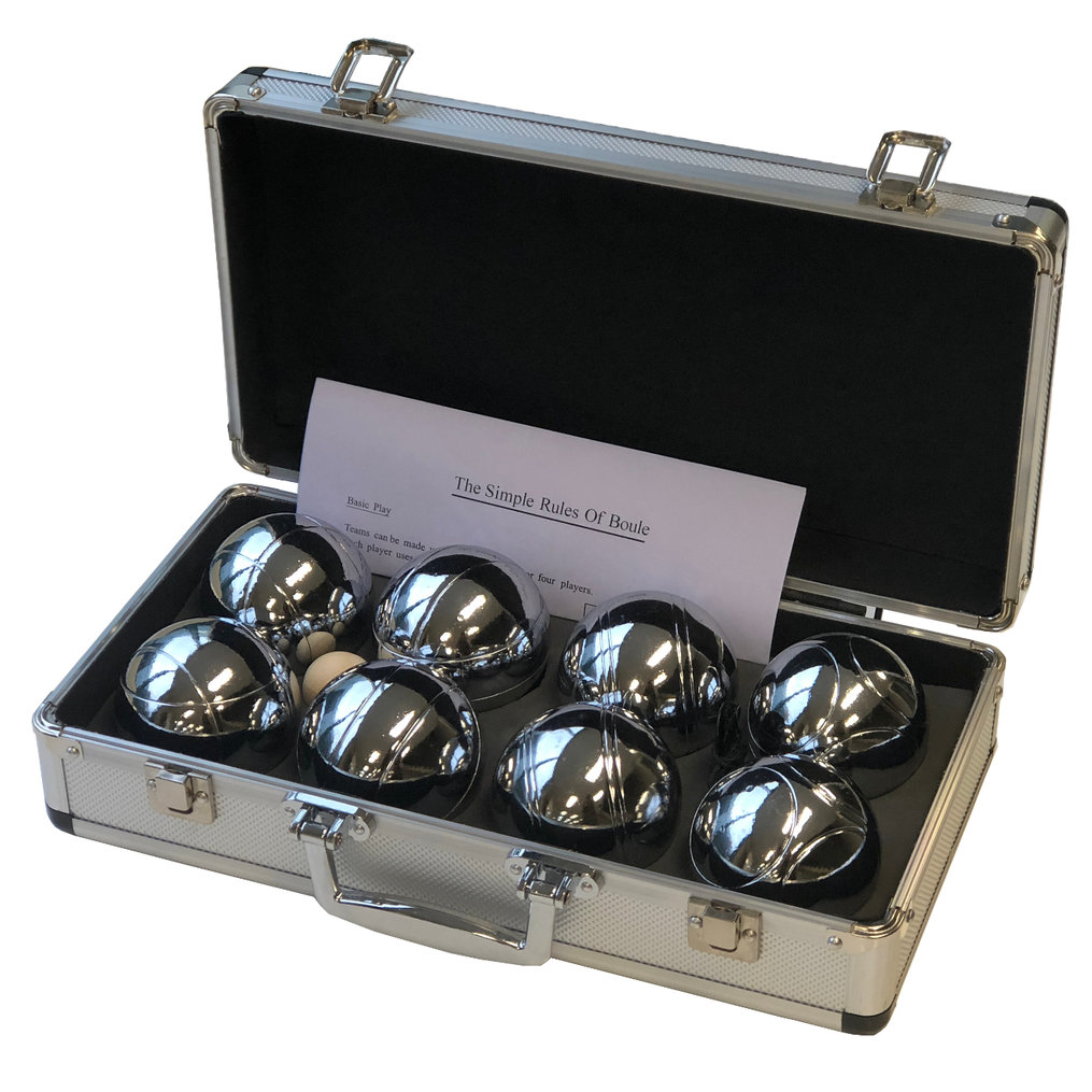 Petanque Set - Eight Boules in Aluminium Carry Case
